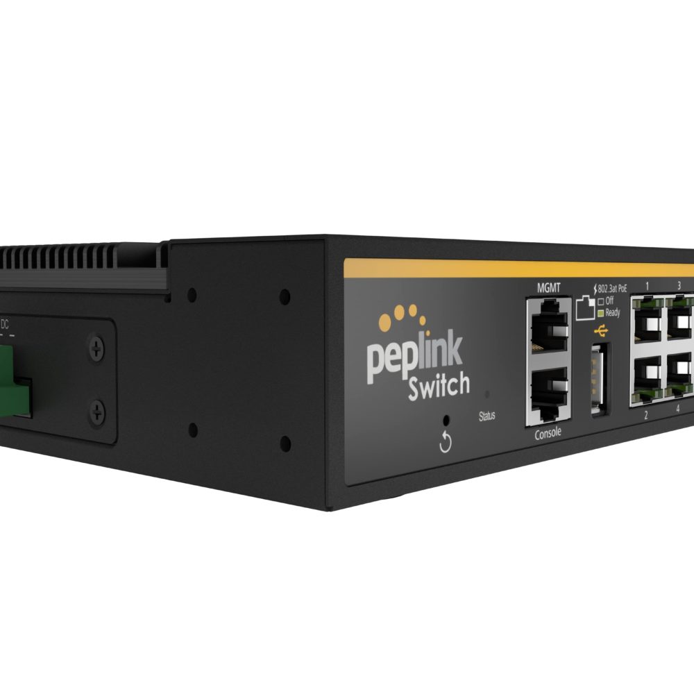 Peplink SD Switch Rugged, 8-Port Switch with Cloud Intelligence